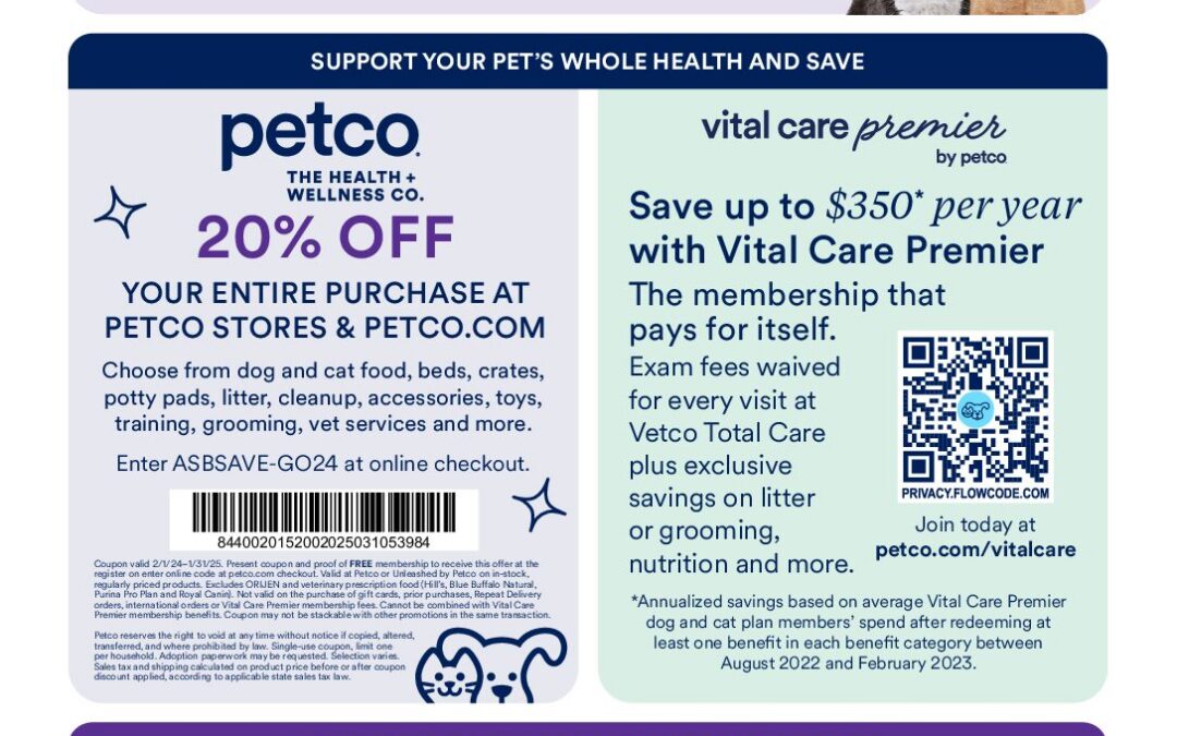Petco coupons for adopters | Paws4ever